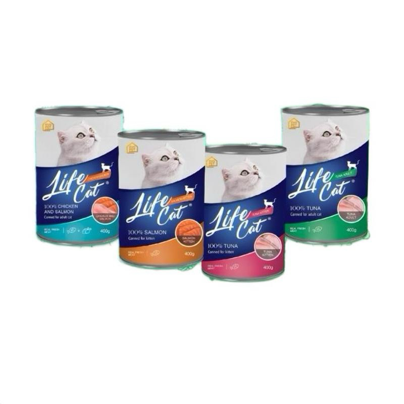 Jual Life Cat 400gr Kaleng WetFood Makanan Kucing Cat Food | Shopee ...