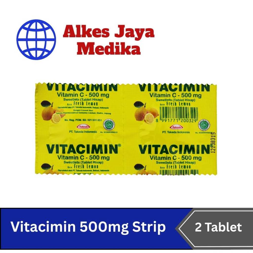 Jual Vitacimin 500 mg Rasa Lemon Isi 2 Tablet | Shopee Indonesia