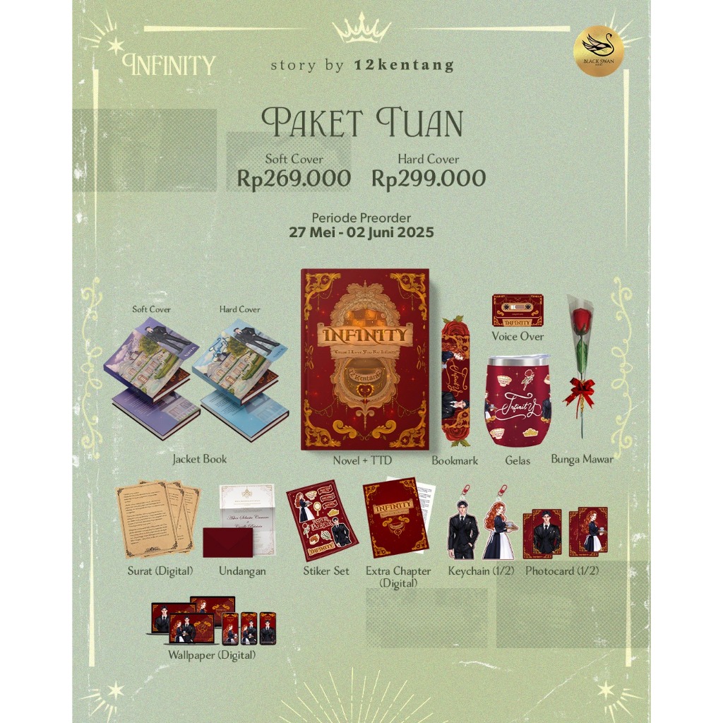 Jual Novel Infinity + 12kentang Blackswan Novelwattpad | Shopee Indonesia