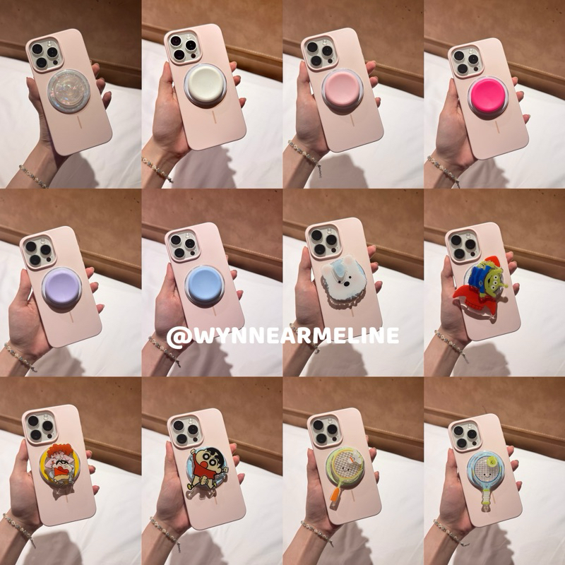 Jual Magsafe Magnetic Popsocket SmartTok Griptok Phone Grip Macaroon Sinchan Badminton Toy Story ...
