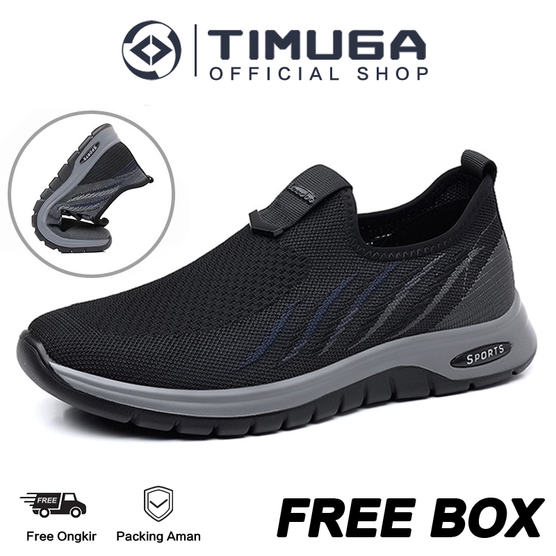 Jual TIMUGA Sepatu Slip On Pria Sepatu Kerja Santay Sepatu Slop Cowok ...