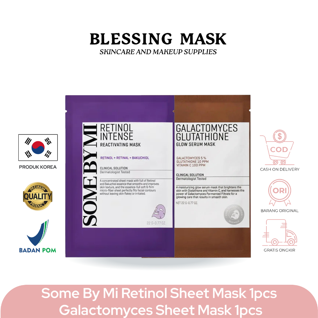 Jual SOME BY MI Retinol Intense Reactivating Sheet Mask | Galactomyces ...