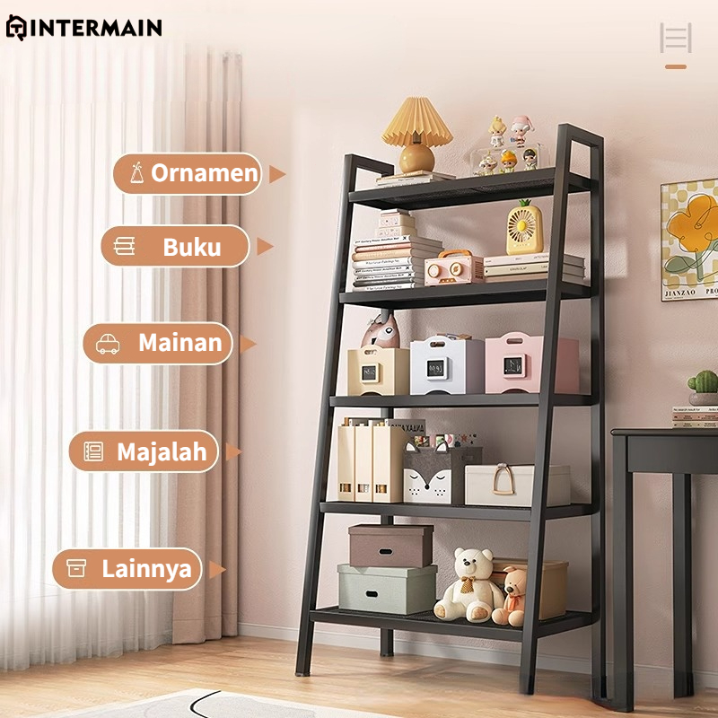 Jual Rak Ruang Tamu Ladder Minimalis, Dekorasi & Penyimpanan Buku ...