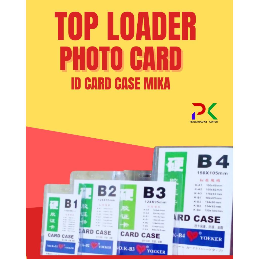 Jual Toploader Photocard top loader foto card nametage id card case B1 ...