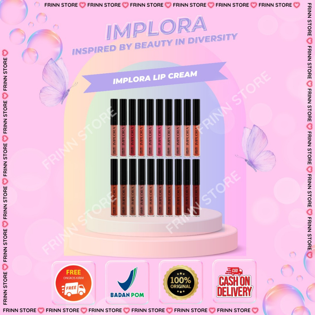 Jual IMPLORA - MATTE LIP CREAM ALL VARIANT | Shopee Indonesia