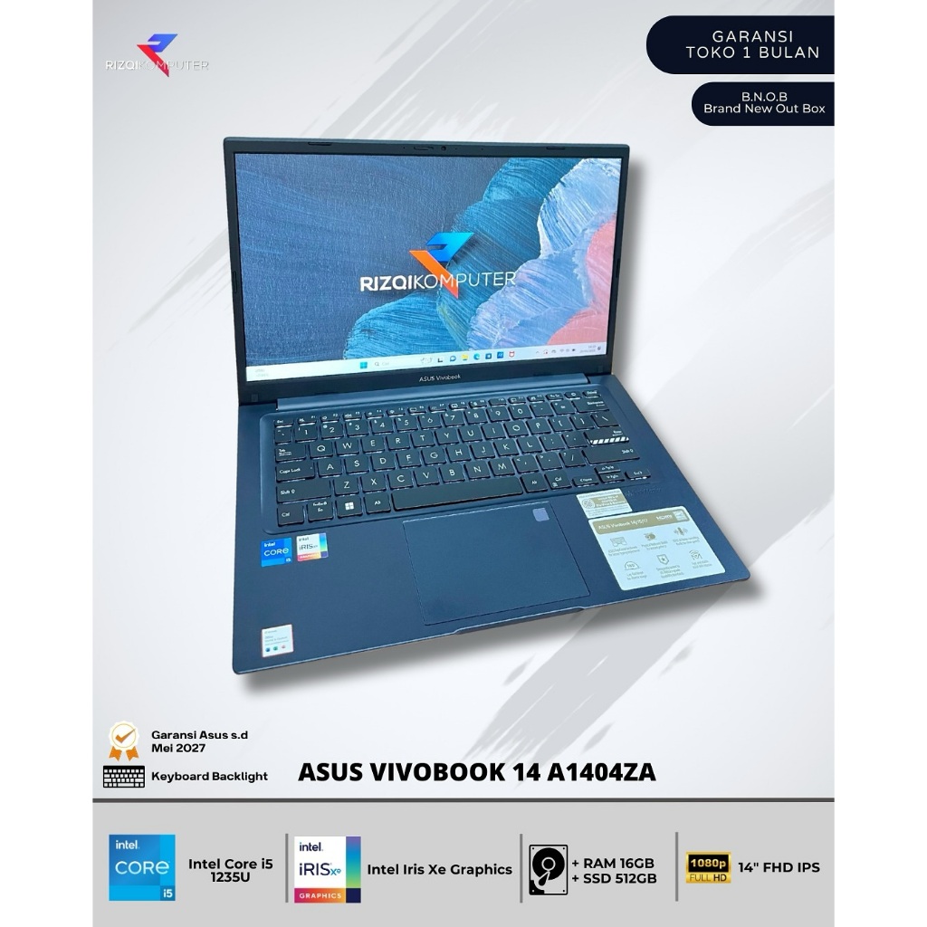 Jual Asus VivoBook 14 A1404ZA Intel Core i5-1235U Ram 16GB SSD 512GB ...