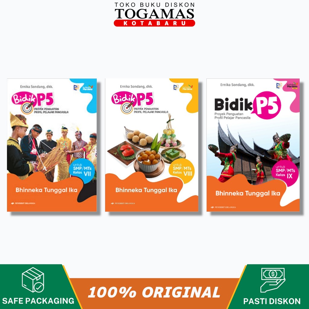 Jual BIDIK P5 BHINEKA TUNGGAL IKA UNTUK SMP/MTS KELAS 7 8 9 (KURIKULUM MERDEKA) - ERNIKA SONDANG ...