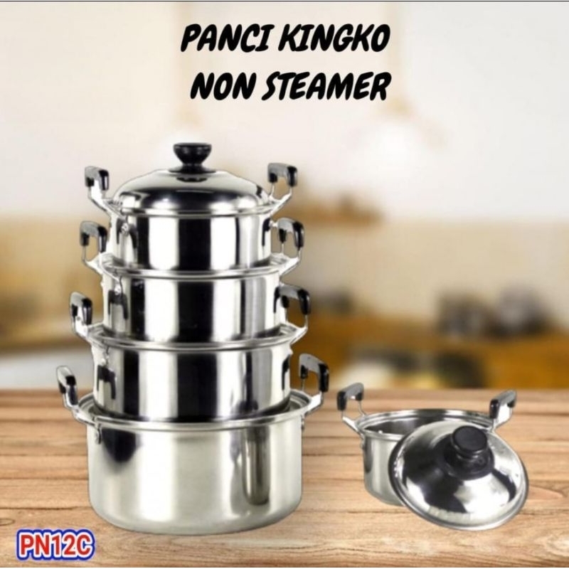 Jual PANCI KINGKO NO STEAMER SET ALAT MASAK DAPUR STAINLESS | Shopee ...