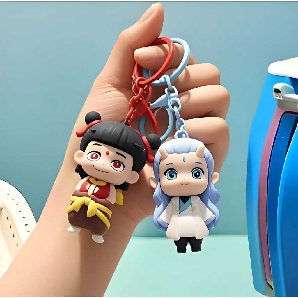 Jual Ne Zha Keychain - Gantungan Kunci Nezha Premium (1set 4 Pcs ...