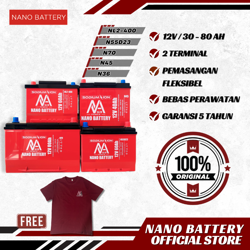 Jual NANO BATTERY Aki Mobil Sodium Ion Aki Kering Garansi Resmi Dari ...