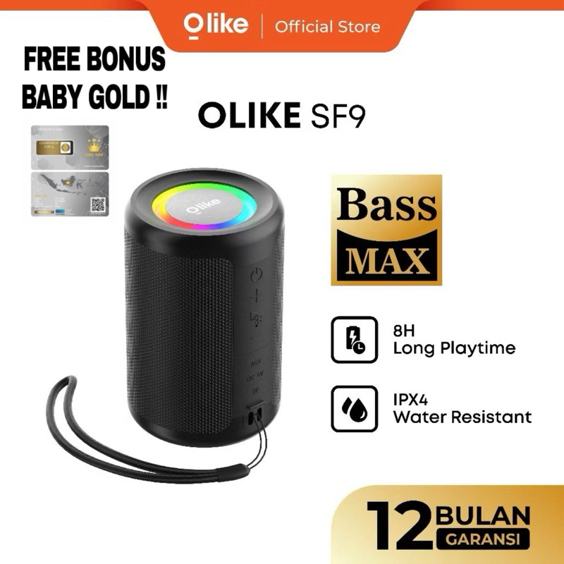 Jual Olike SF9 Speaker Bluetooth Mini RGB Light Wireless Musik Box ...