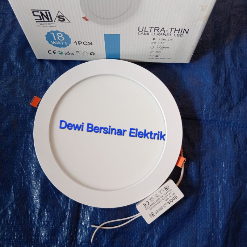 Jual Rocia Lampu Panel LED 18W Full SNI Cahaya Putih - LED Downlight ...