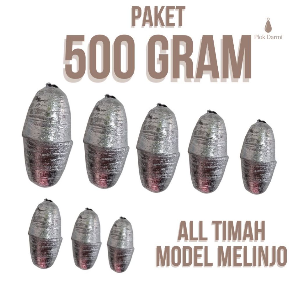 Jual Paket 500 Gram Timah Pemberat Pancing Model Melinjo Timah Pemberat ...