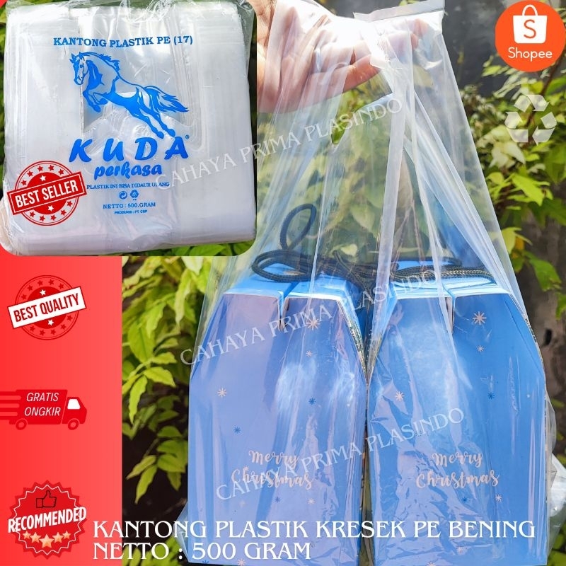 Jual kantong plastik kresek take away pe bening ukuran 15 17 24 28 35 ...