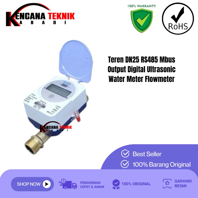 Jual Teren DN25 RS485 Mbus Output Digital Ultrasonic Water Meter Flowmeter | Shopee Indonesia