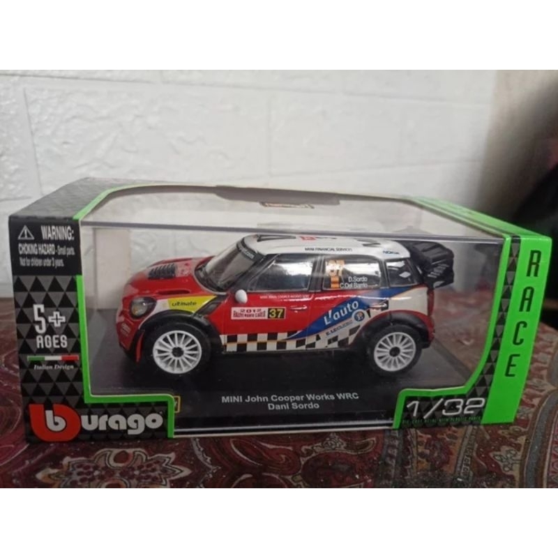 Jual Diecast car burago bburago mini cooper balap rally race Wrc mini ...