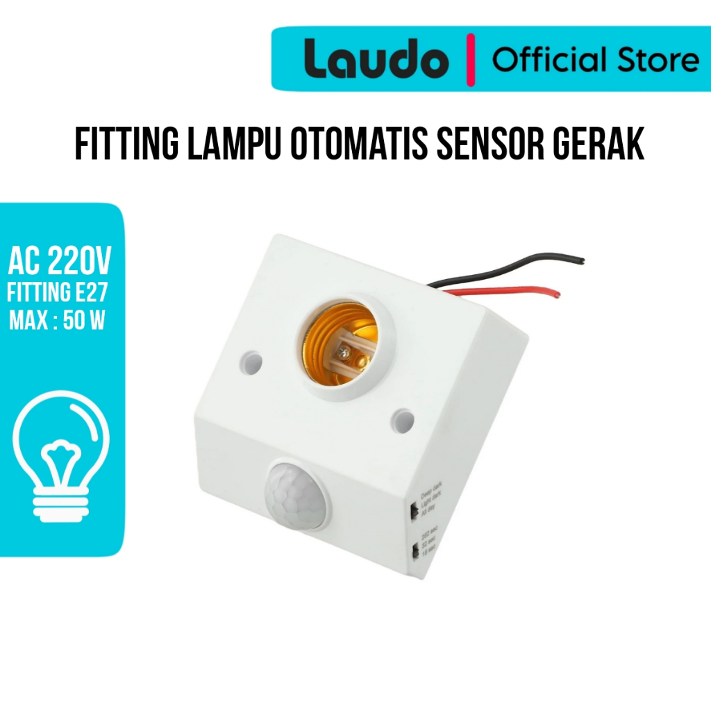 Jual Fitting Lampu Otomatis Sensor Gerak Led E27 | Shopee Indonesia