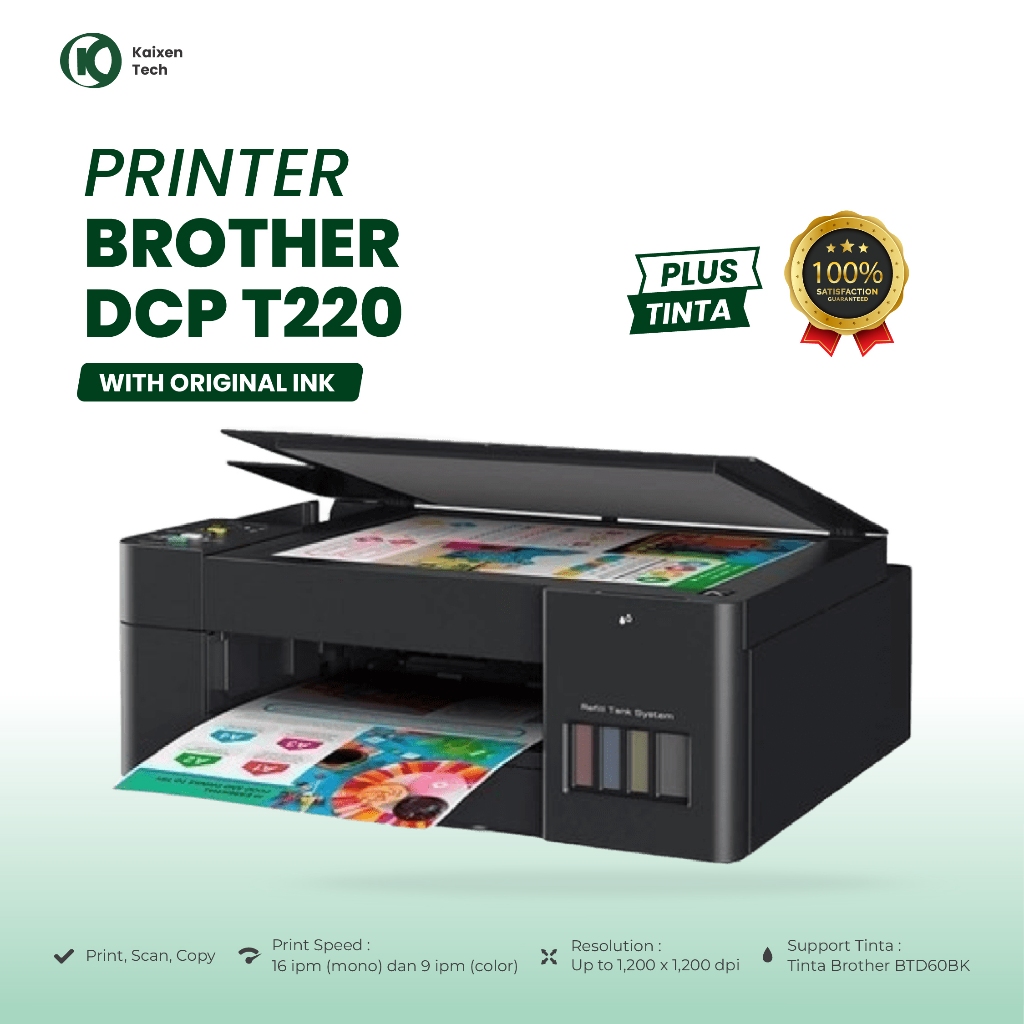 Jual Printer Brother T220 NEW DCP T220 Ink Tank Printer Print-Scan-Copy ...