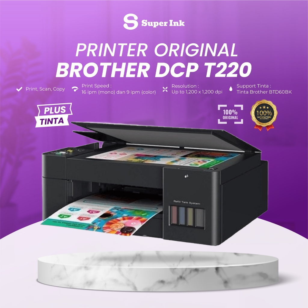 Jual Printer Brother T220 NEW DCP T220 Ink Tank Printer Print-Scan-Copy ...