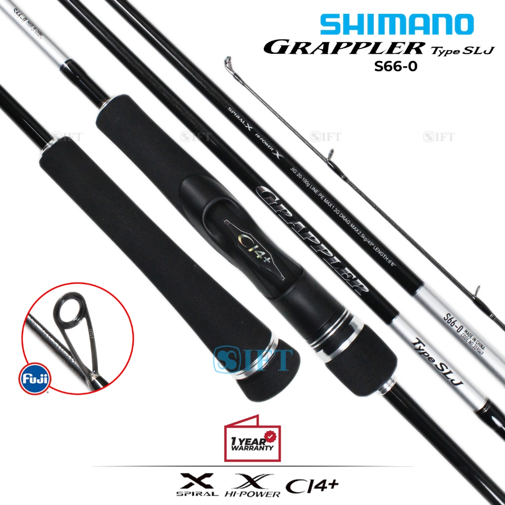 Jual Joran SHIMANO GRAPPLER [2025] Type SLJ 190 | Fuji Guides CI4+ Seat | Spinning Super Light ...