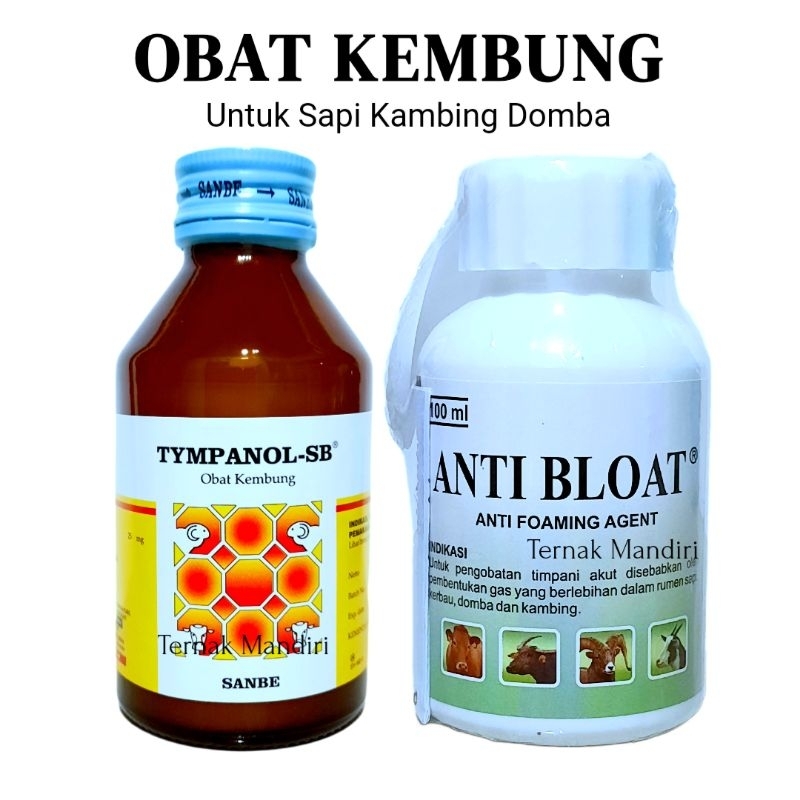 Jual TYMPANOL SB 100ml ANTI BLOAT Obat Kembung akut untuk sapi kambing ...