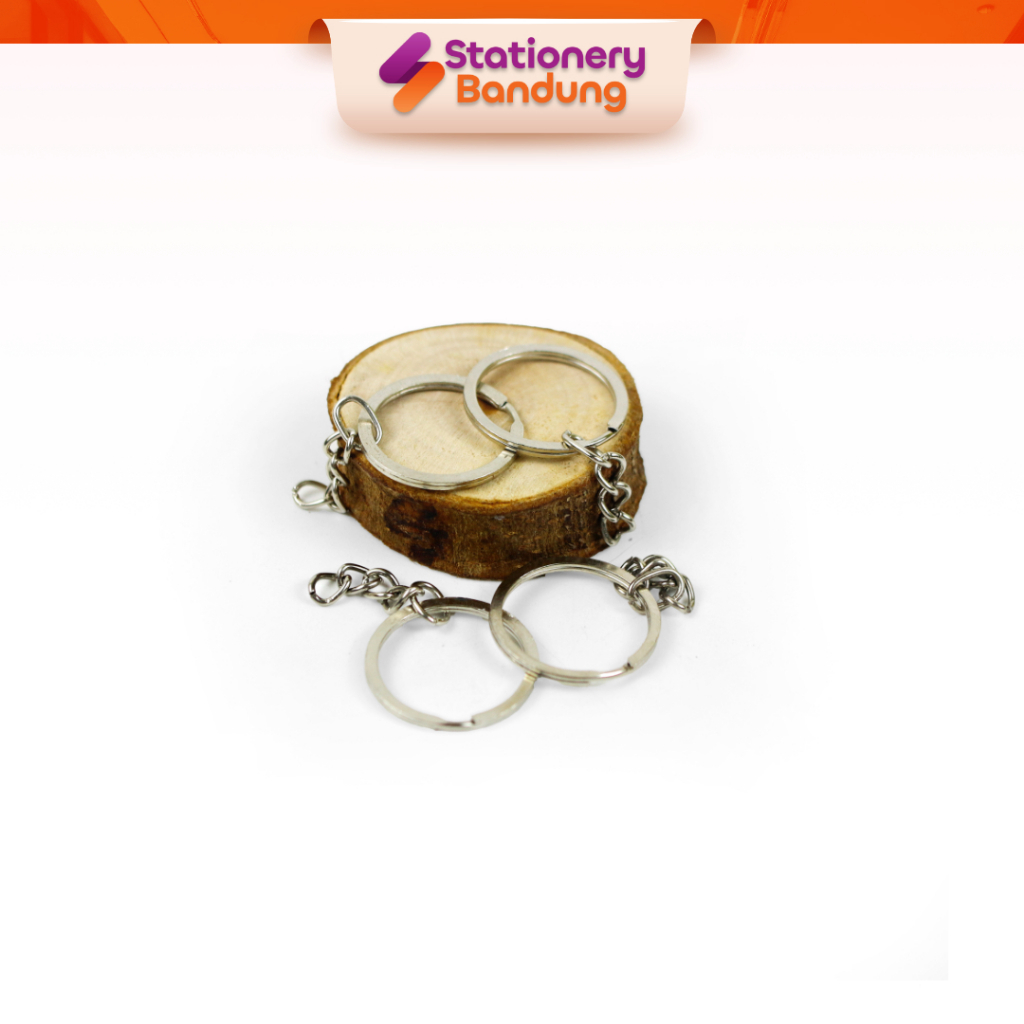 Jual Gantungan Kunci Ring O 25mm Model Gepeng Putar Gerigi Nikel Silver ...