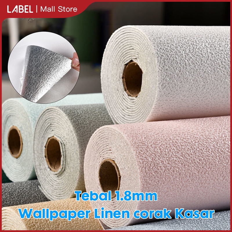 Jual Label -Wallpaper Linen Roll Coral untuk Dekorasi Kamar | Stiker ...