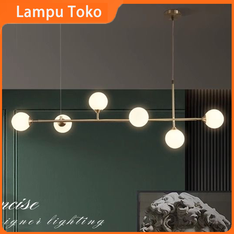 Jual 【6 kepala-110cm】lampu gantung hias lampu gantung mini bar lampu bar lampu gantung meja ...