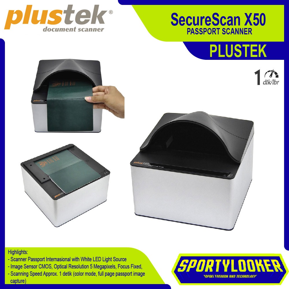 Jual Scanner Plustek Passport SecureScan X50 | Shopee Indonesia