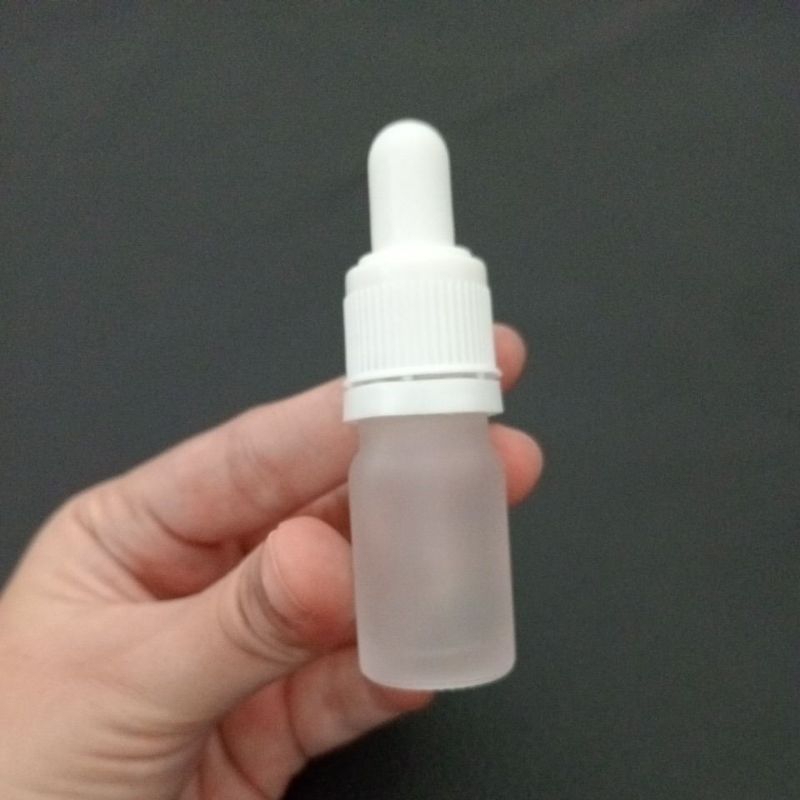 Jual Botol Pipet 5ml Kaca Frosted Ring Putih (Tutup Segel) | Shopee ...