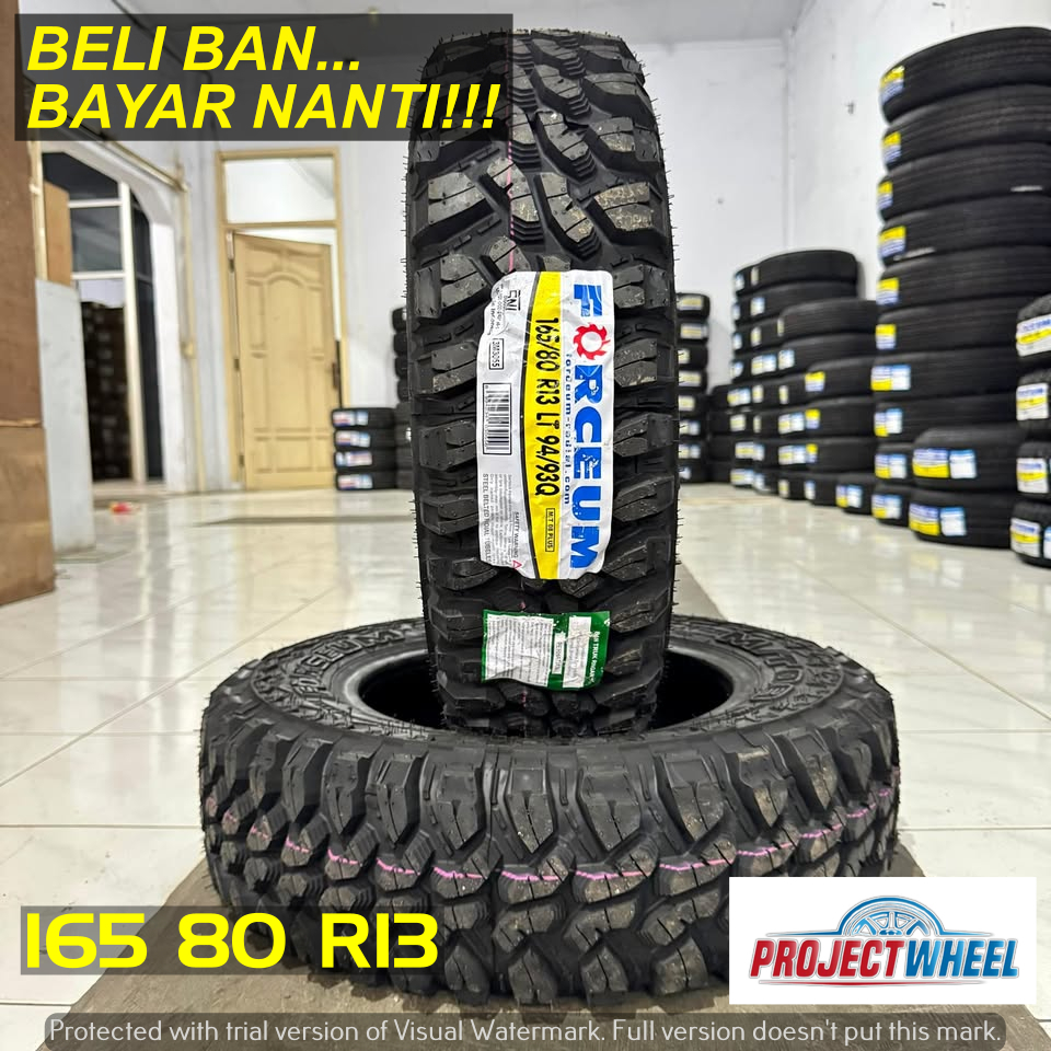 Jual Ban Mobil MT 165 80 R13 Forceum MT ring 13 untuk granmax ayla dll ...