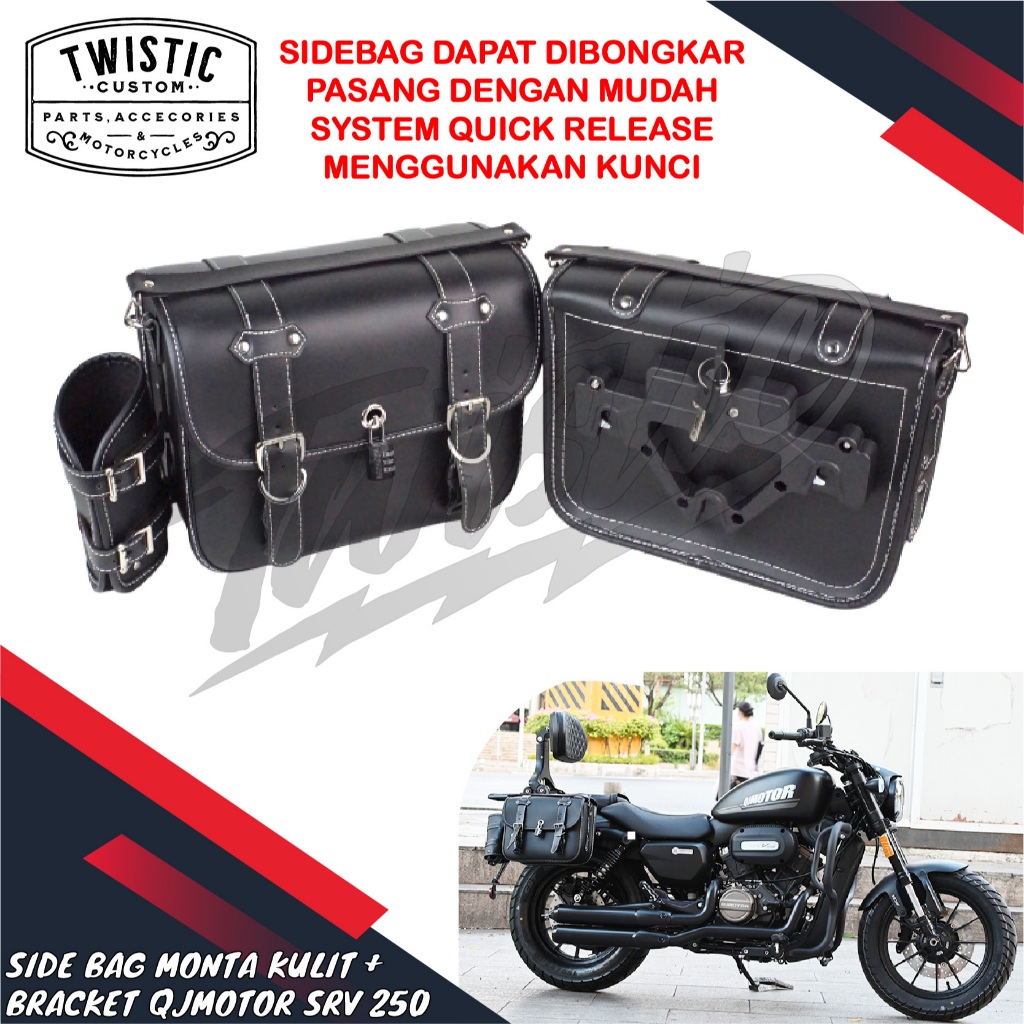 Jual Side Box Side Bag Saddle Bag Monta Full Set Tas Kulit Samping ...