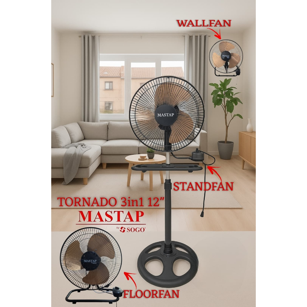 Jual MASTAP 12 INCH TORNADO | Kipas Angin Tornado Mastap 3IN1 12 Inch ...