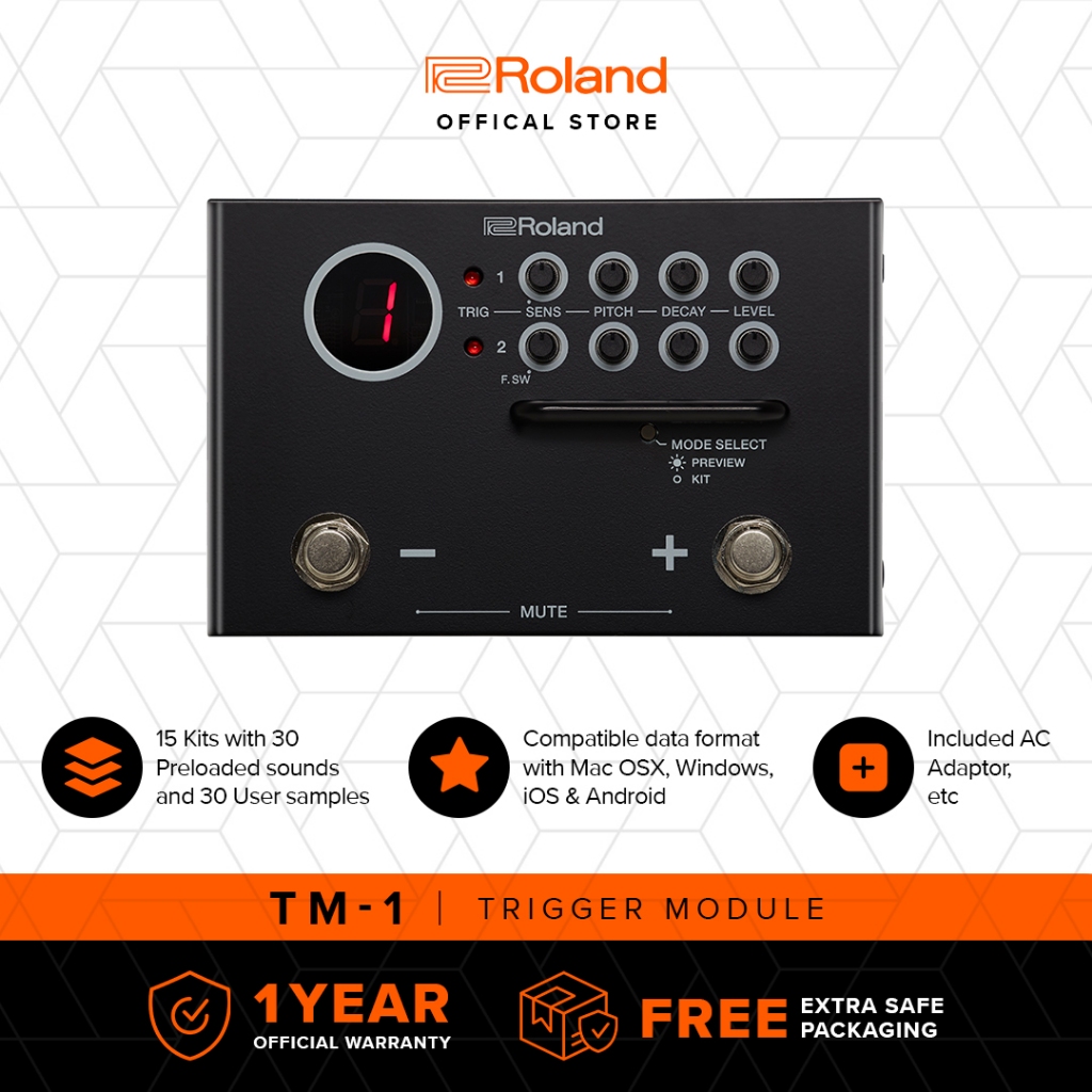 Jual Roland TM-1 Trigger Module Untuk V-Drums Acoustic | Shopee Indonesia