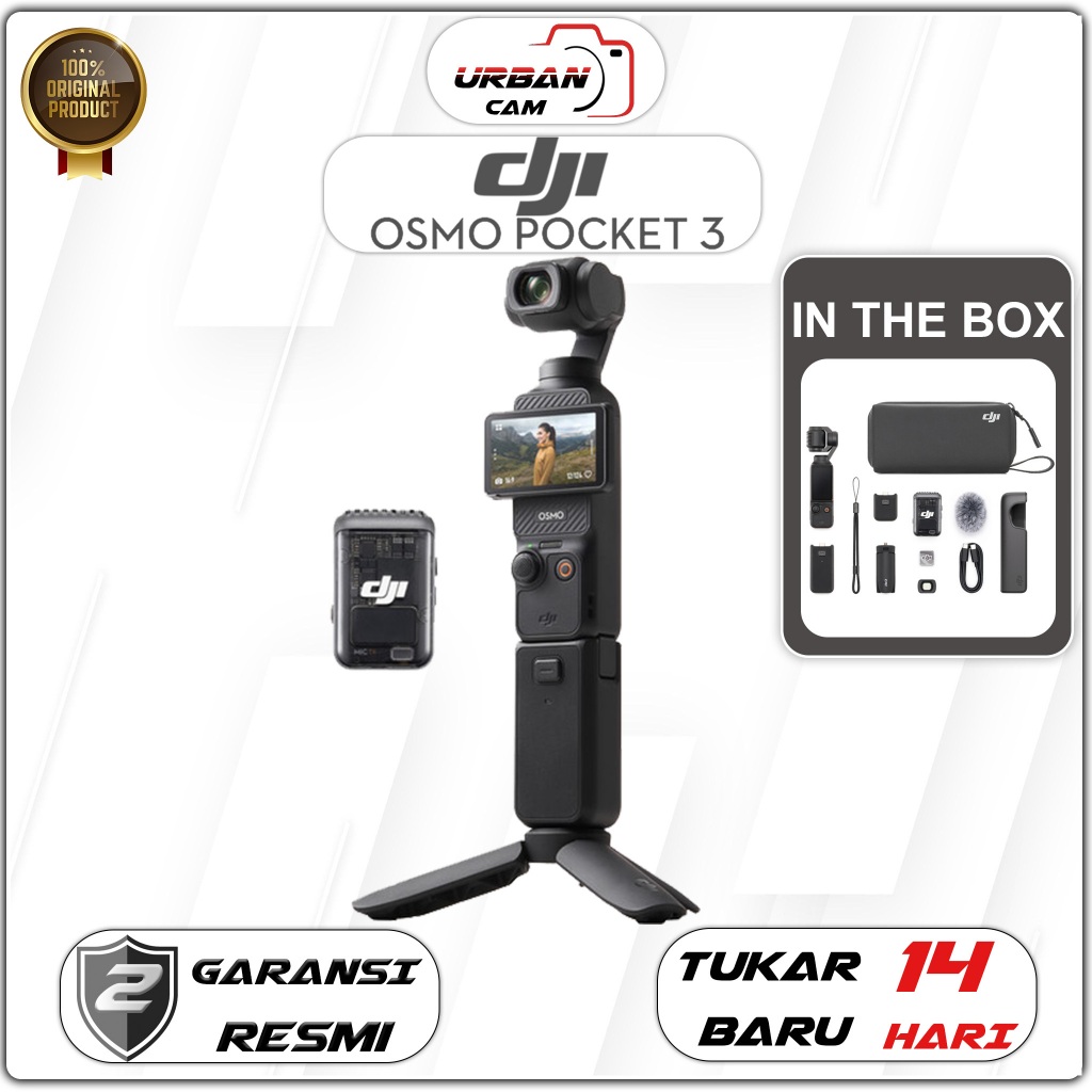 Jual DJI Osmo Pocket 3 Creator Combo / DJI Osmo Pocket 3 3-Axis Gimbal Stabilizer | Shopee Indonesia