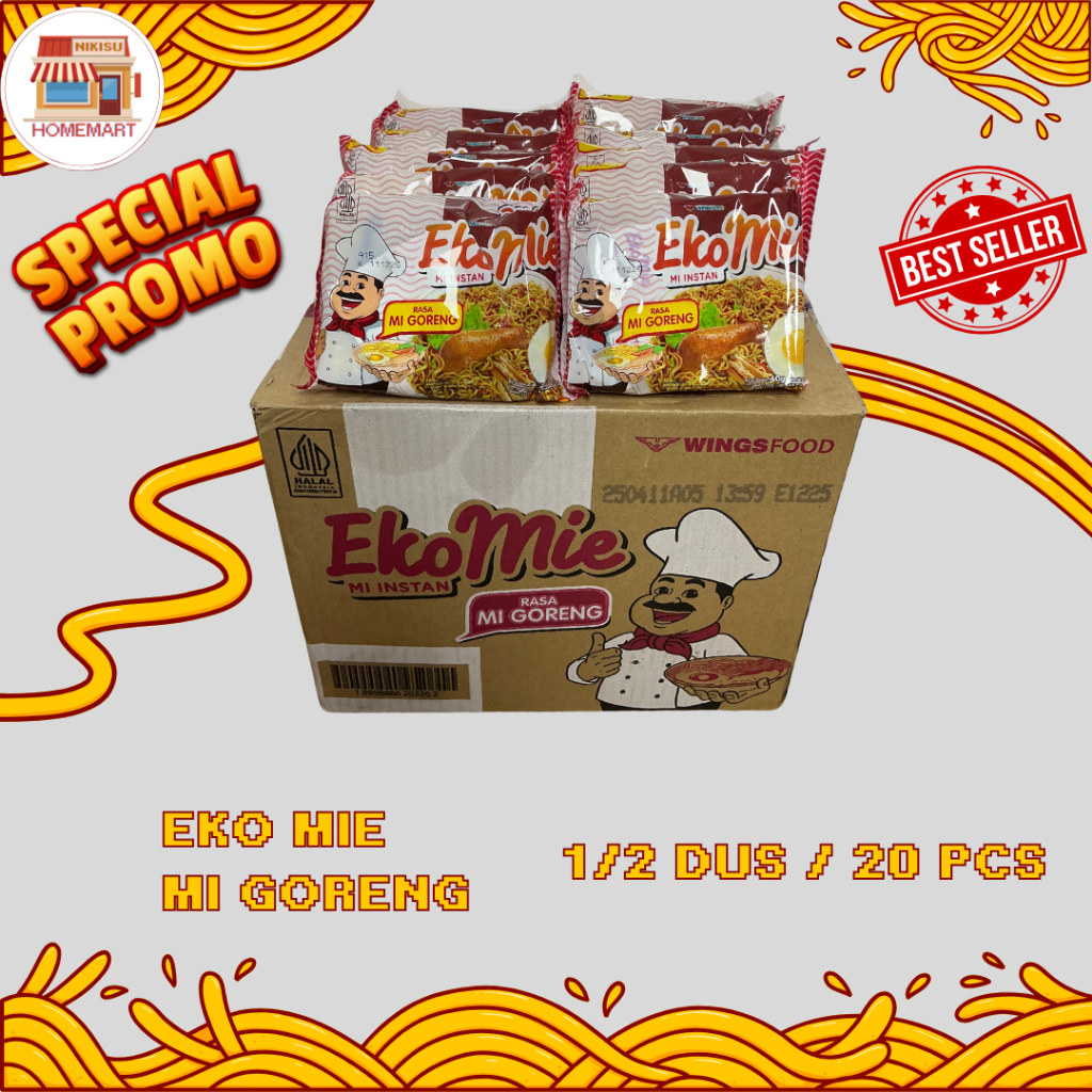 Jual EKO MIE GORENG Mie Goreng Mie Instant 1/2 Karton Isi 20 / Mie ...