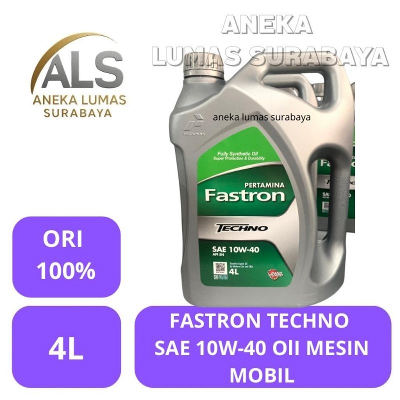 Jual Oli PERTAMINA FASTRON TECHNO 10W-40 (4 LITER) | Shopee Indonesia