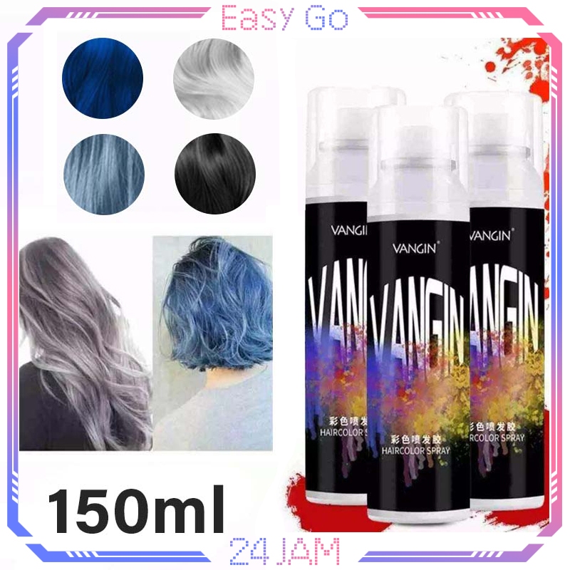 Jual 150ml Cat Rambut Semprot Sementara Hair Color Spray Non Permanent ...