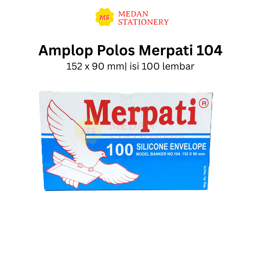 Jual AMPLOP MERPATI KECIL 104 PUTIH POLOS ISI 100 LEMBAR | Shopee Indonesia