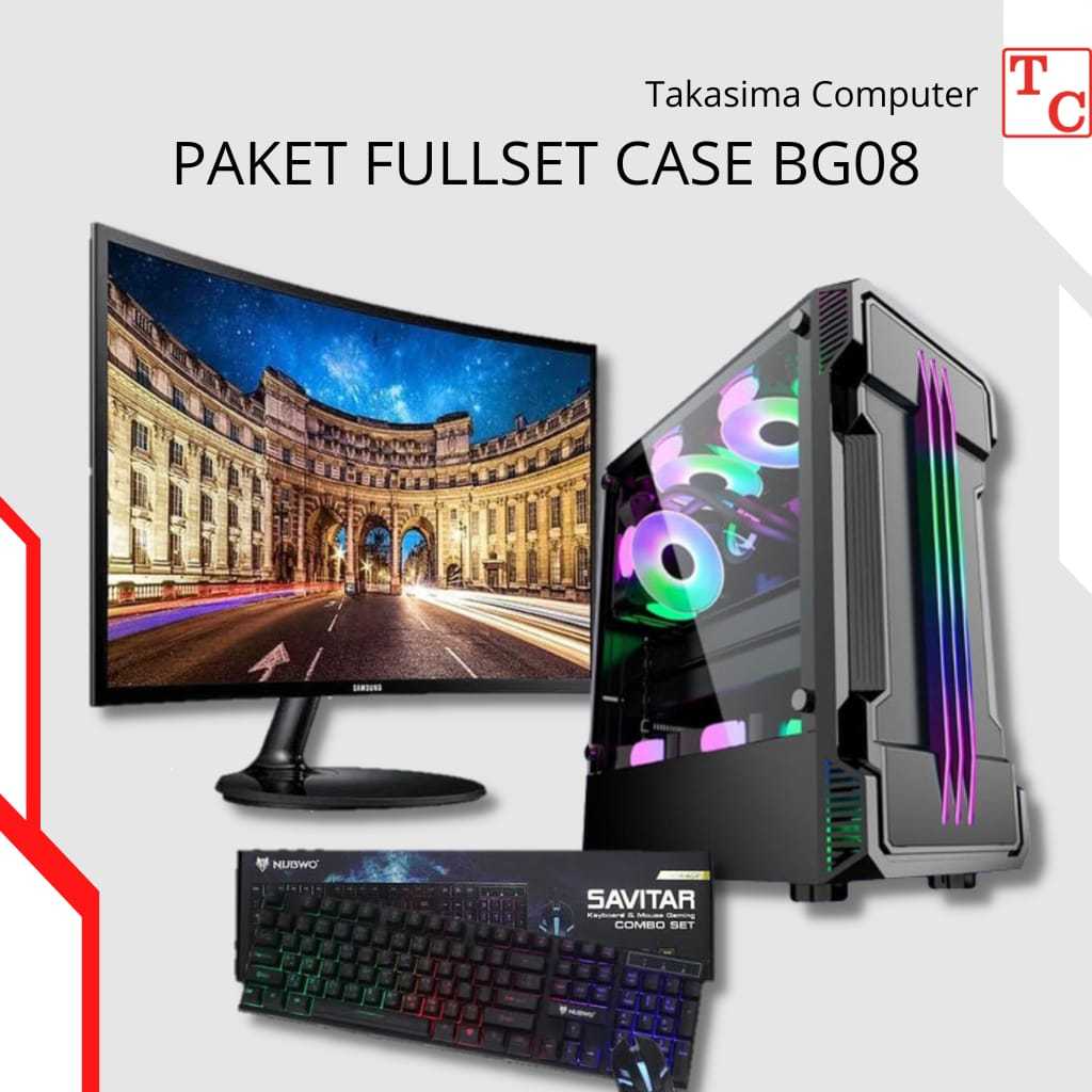 Jual PC Gaming Editing core i7 Gen3 Ram 16GB | Ssd 256GB | VGA 4GB | Monitor 24 in fullset ...