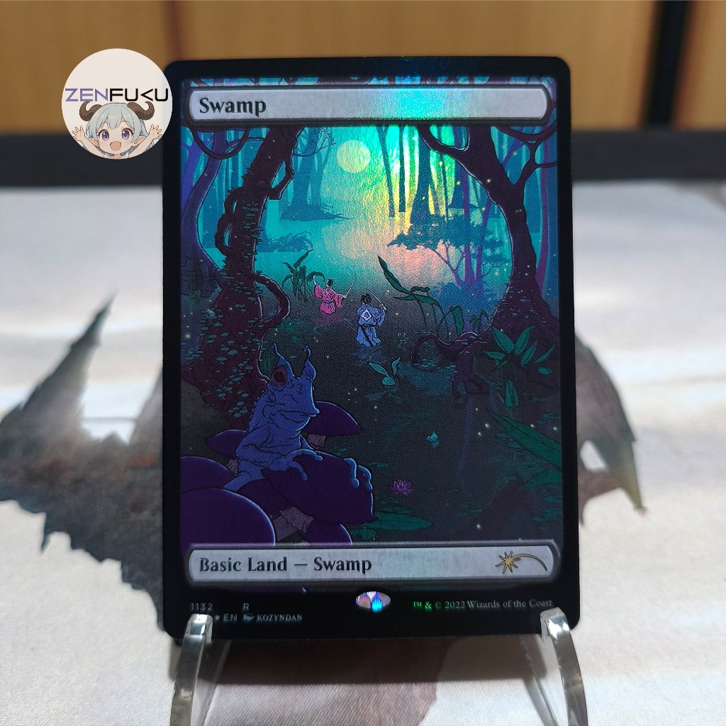 Jual MTG Foil Basic Land Swamp 1132 Artist Kozyndan | Secret Lair Drop ...