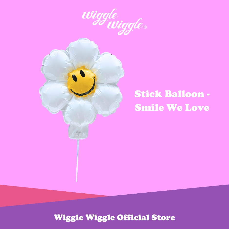 Jual Wiggle Wiggle Stick Balloon - Smile We Love Balon Icon Wiggle ...