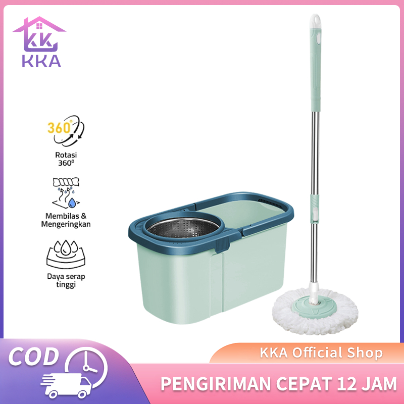 Jual alat pel lantai 2 in 1 Alat Pel Lantai Pembersih Lantai Spin Mop ...