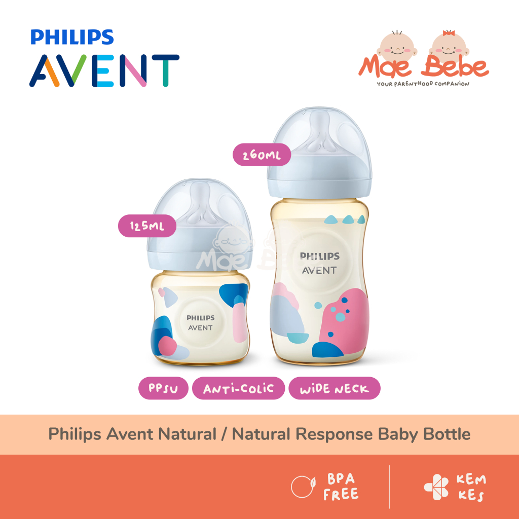 Jual Philips Avent Natural & Natural Response PPSU Baby Bottle Botol Susu Bayi Wide Neck Anti ...