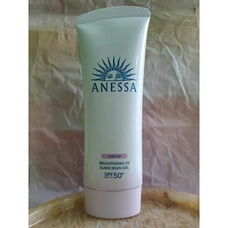 Jual (Preloved) Anessa Tone Up Brightening UV Sunscreen Gel 90gr | Shopee Indonesia