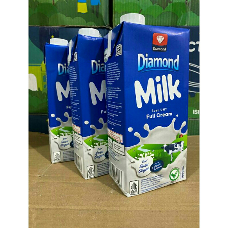 Jual Susu Diamond UHT Full Cream 1 Liter | Shopee Indonesia