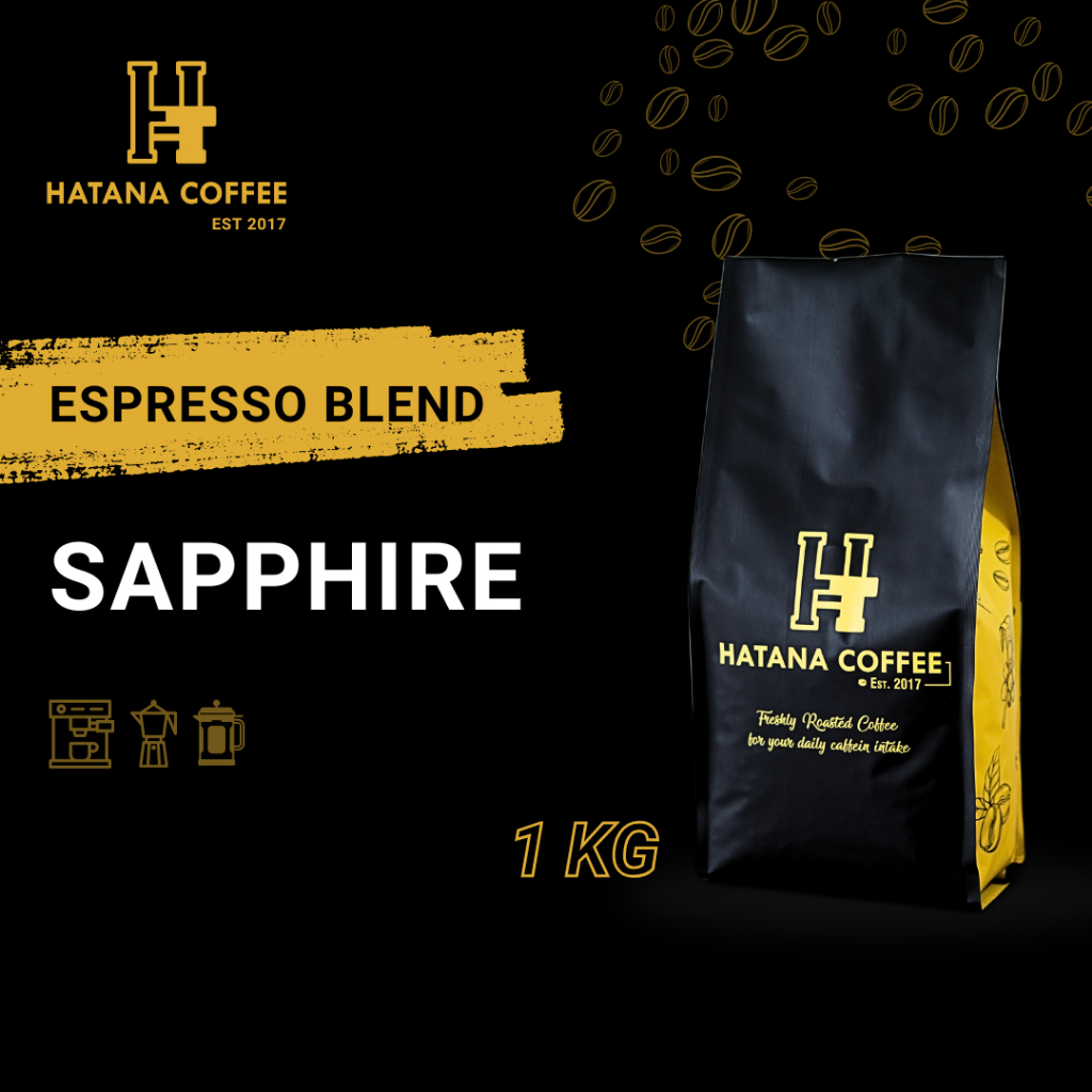 Jual Sapphire Blend Biji Kopi Espresso Blend 1 KG | Hatana Coffee ...