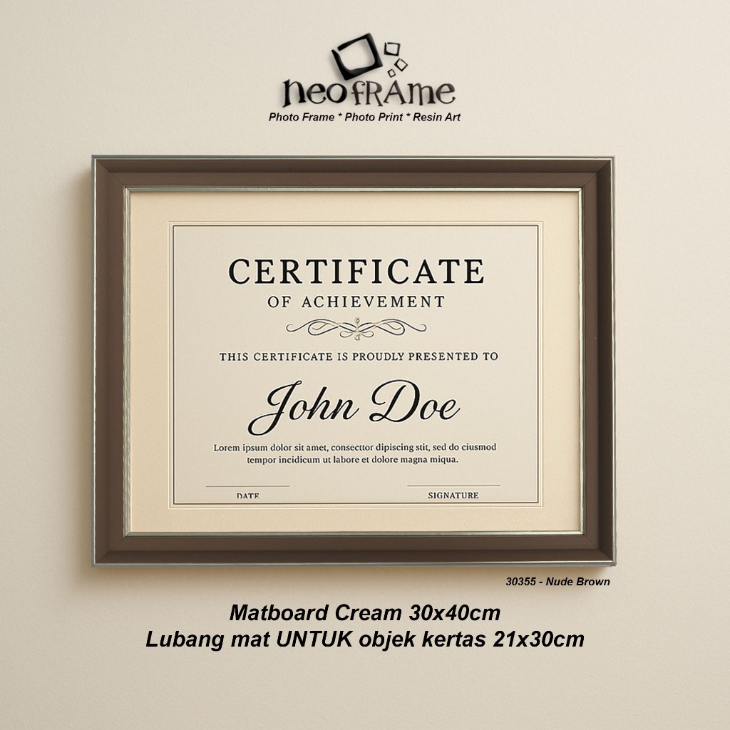 Jual Bingkai Foto Exclusive Medium Matboard A4 Seri 30355 - Neoframe | Shopee Indonesia