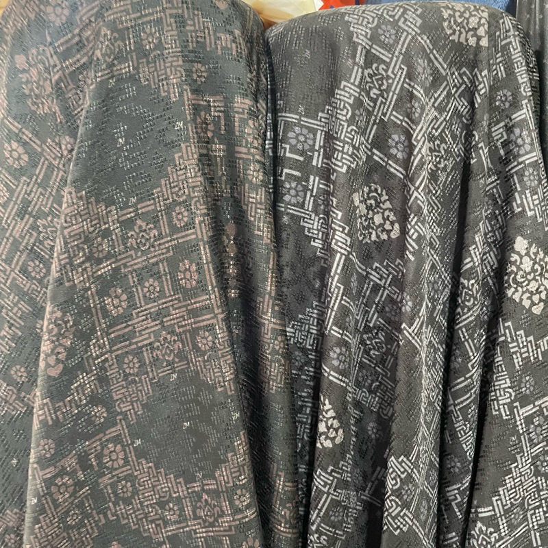 Jual kain silk dobby motif etnik premium - kain silk dobby style korea ...