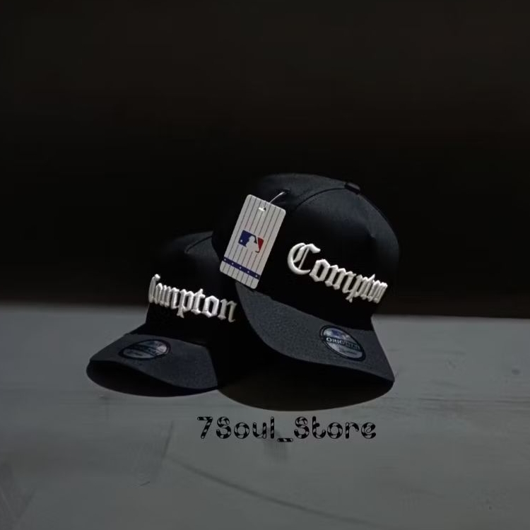 Jual Topi Baseball Bordir Compton Putih Full Tag Best Quality Premium ...